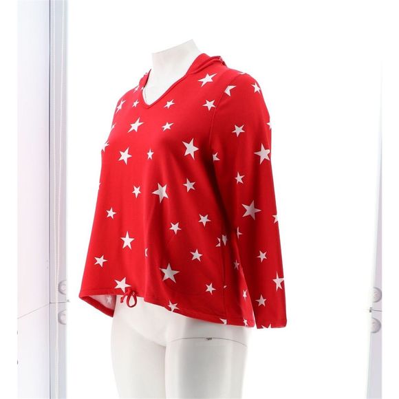 Quacker Factory | Tops | Quacker Factory French Terry Star Bright ...